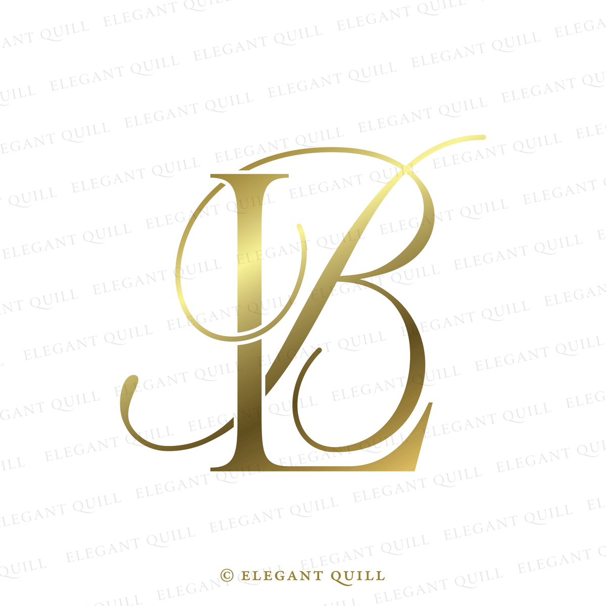 Elegant Logo, BL Initials – Elegant Quill