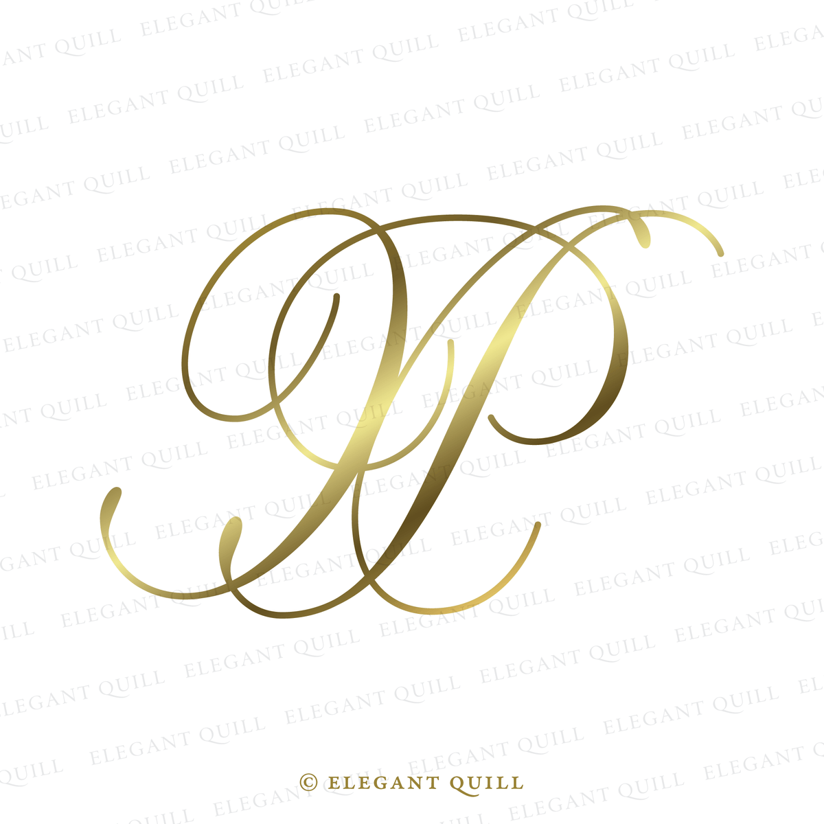 Minimalist Logo Design, PX Initials – Elegant Quill